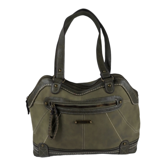 boc | Bags | Boc Born Concept Olive Green Faux Leather Purse Hand Bag ...